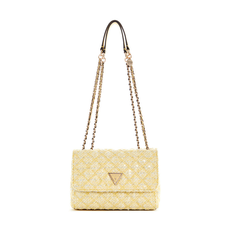 Buy Guess Daisy Yellow Multi Quilted Giully Sling Bag Online