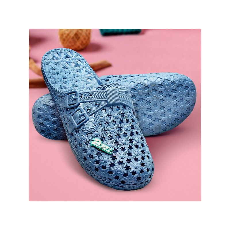 Buy SOLETHREADS Twinkle Solid Aqua Women Slides Online