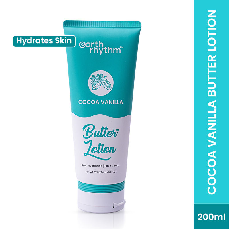 Buy Earth Rhythm Cocoa Vanilla Butter Lotion, Hydration and Reduces ...