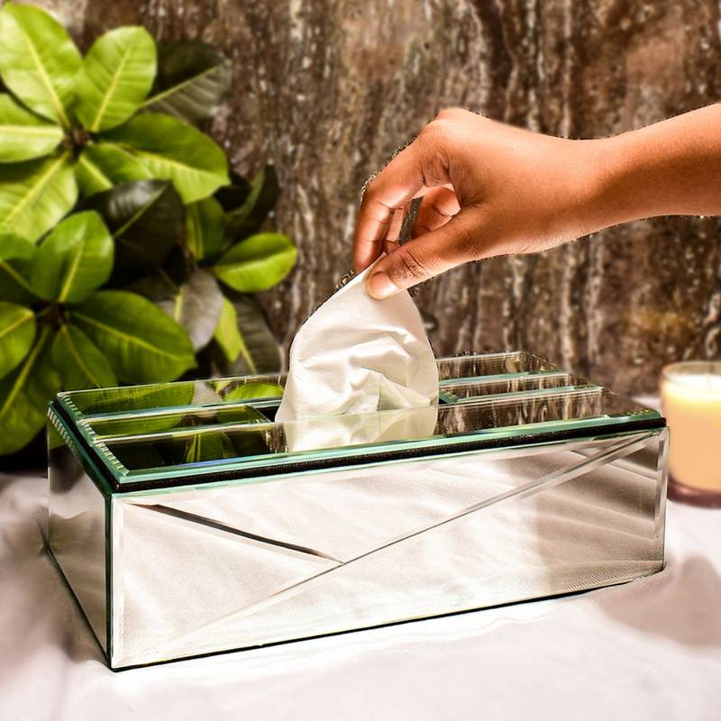 Buy ICHKAN Tissue Box Mirror Clear Online