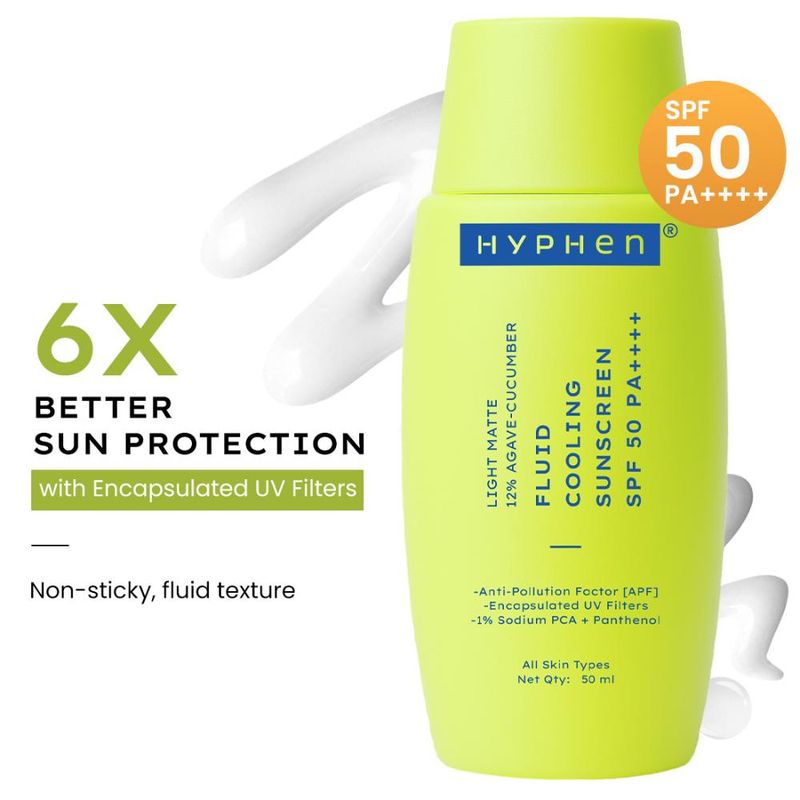 Buy Hyphen Fluid Cooling Sunscreen SPF 50 PA++++ With Encapsulated UV ...