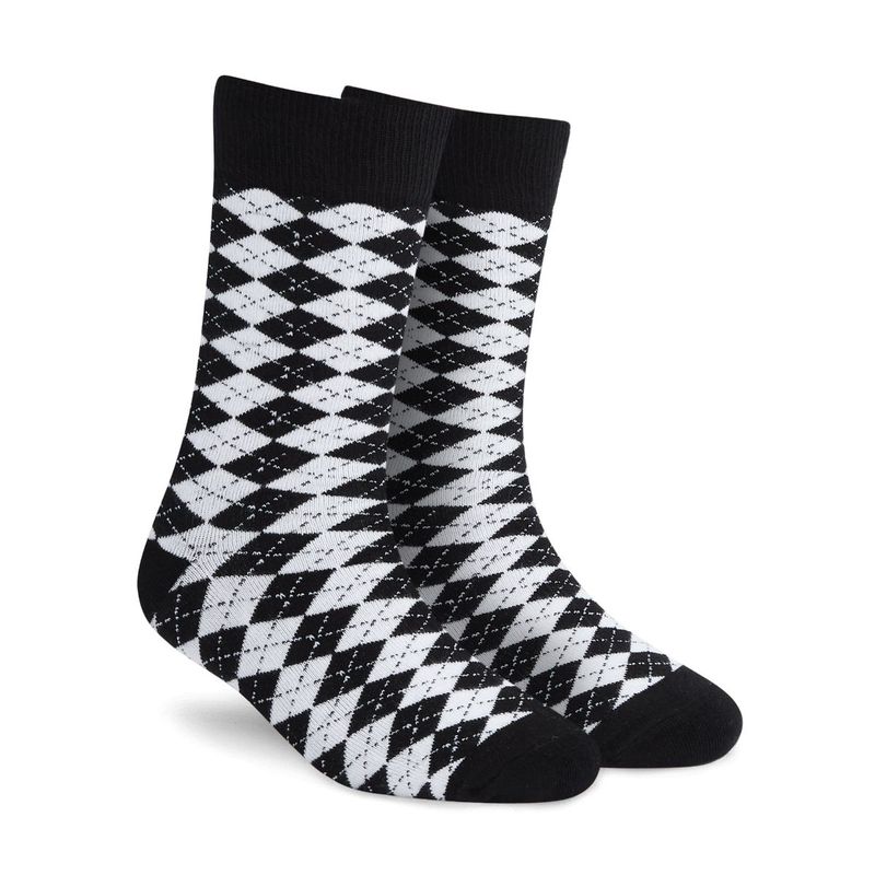 Buy Dynamocks Dandy Men & Women Crew Length Socks - Black (Free Size ...