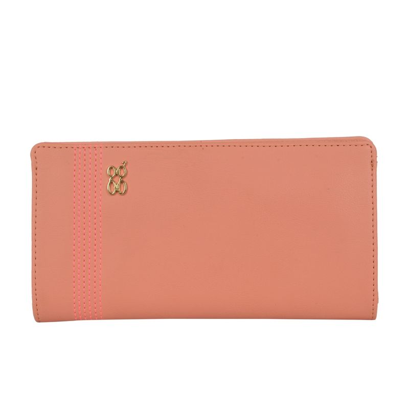 Buy Baggit Speak Large Peach Wallet Online