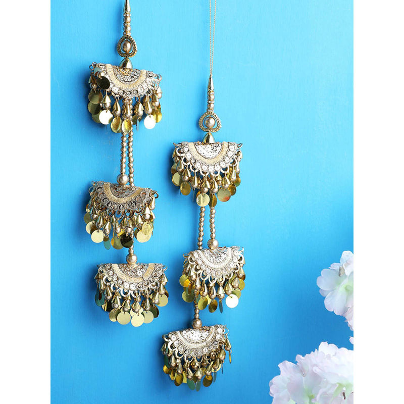 Buy Anika's Creations Handmade Latkan Design Stylish Heavy Long for ...