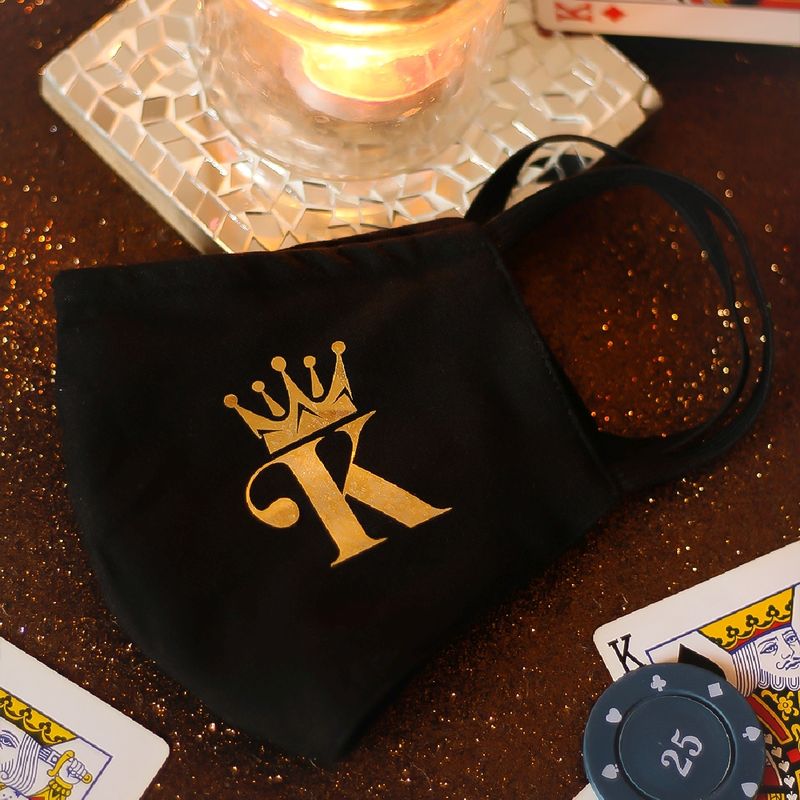 Buy Bellofox Badshah Cards Printed 3-layer 3-ply Cotton Face Mask) Online