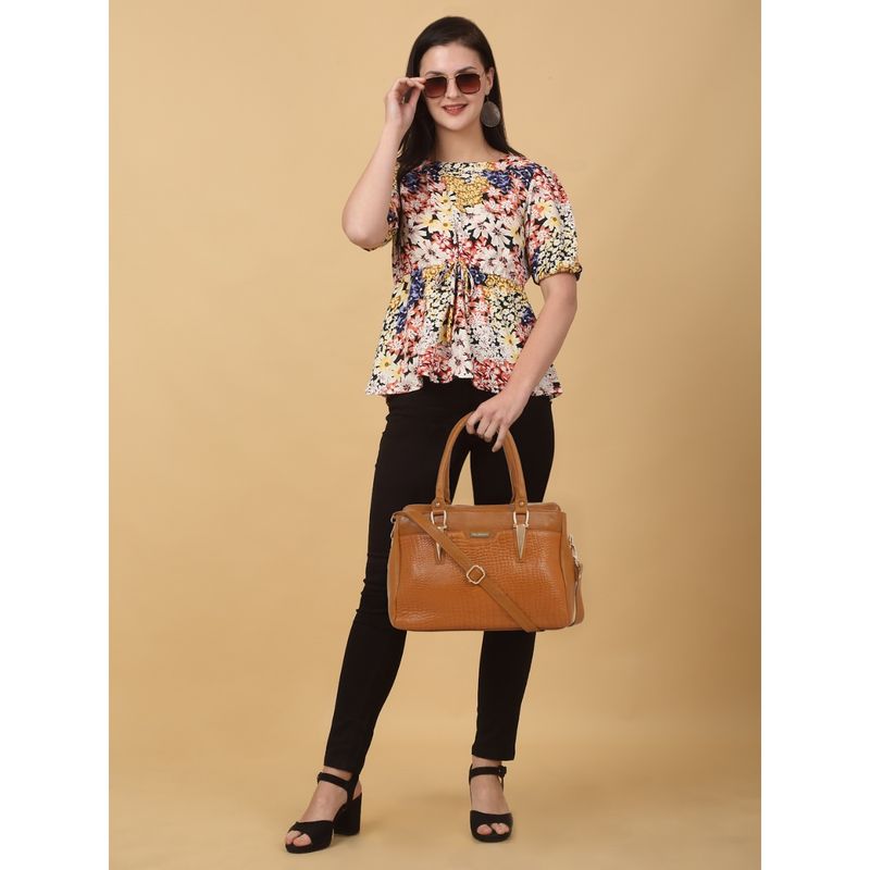 Buy Teakwood Women Mango Texture Leather Handheld Bag Online