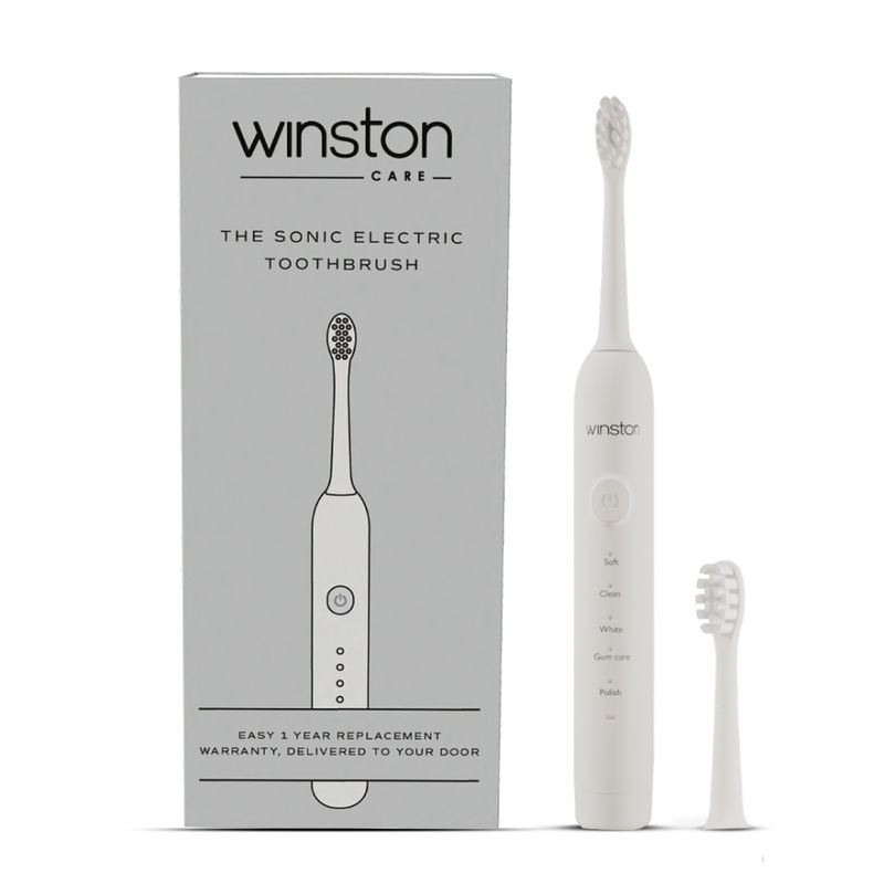 Buy Winston Sonic Electric Toothbrush with Soft Charcoal Bristles with ...