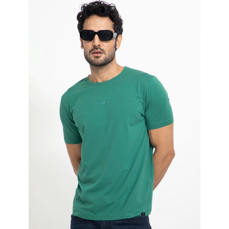 Buy Rare Rabbit 5 Essential Brand T-Shirt Green Online