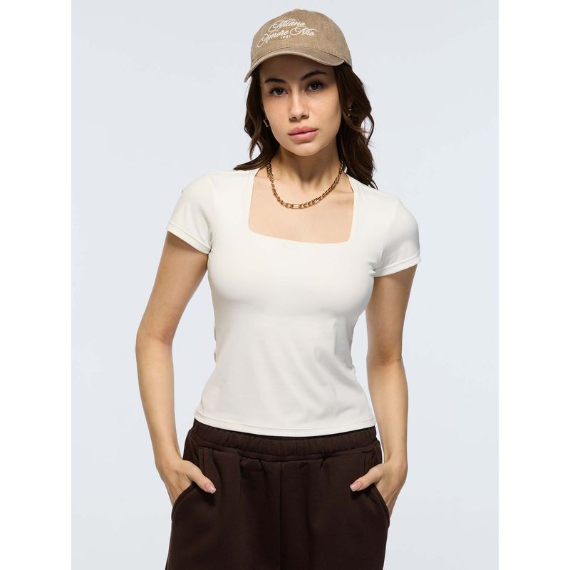 Buy Cava Athleisure Ivory Sculpt Built-in Top Online
