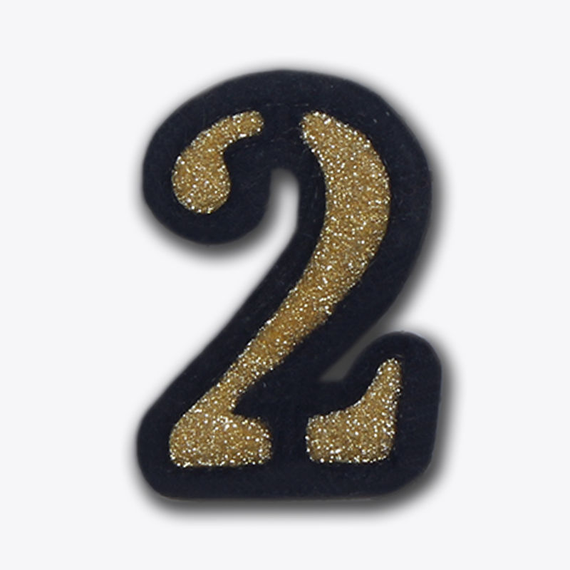 Buy BadgePack Designs 2 - Shiny Golden Number Badge Online