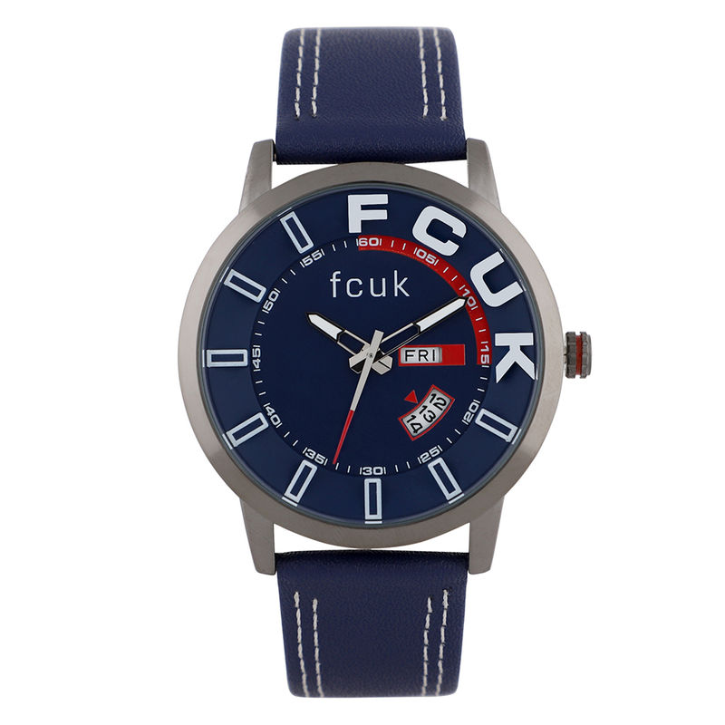 Buy FCUK Blue Dial Analog Watches For Men - FK0005B Online