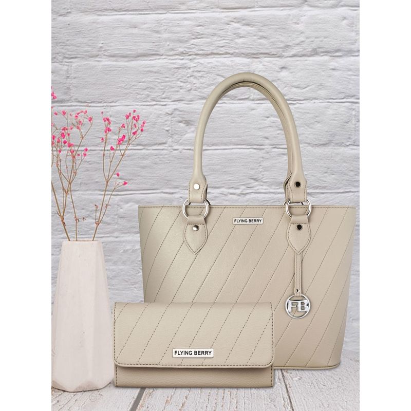 Buy FLYING BERRY Womens Grey Hand Bag Combo Pack of 2 Online