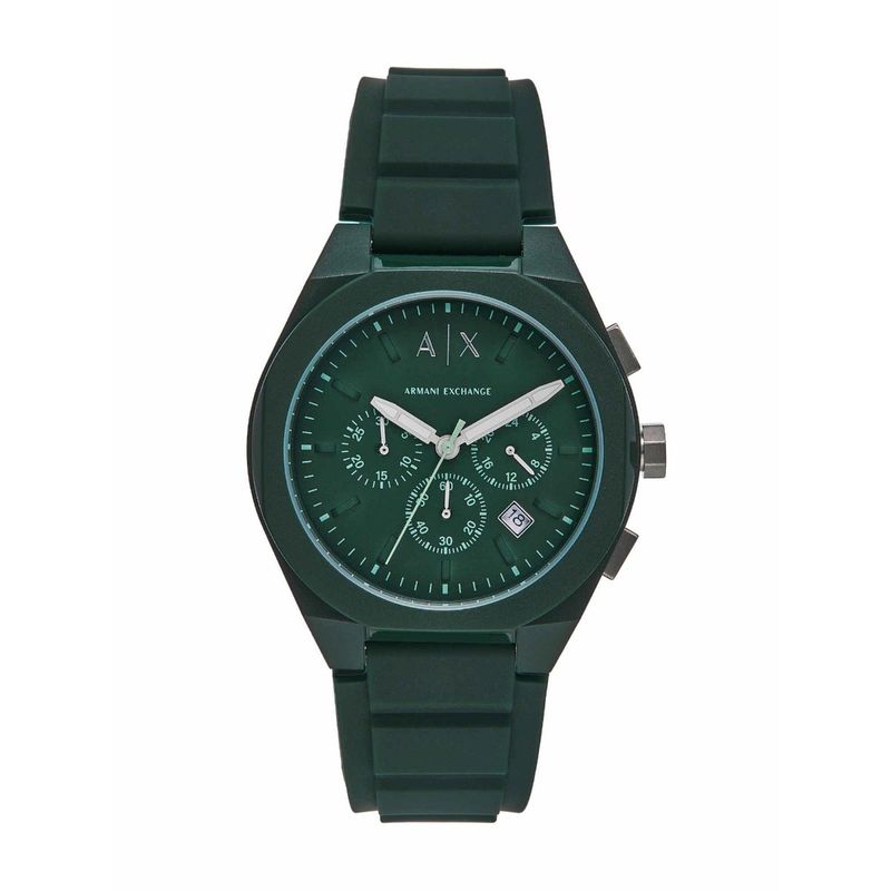 Buy ARMANI EXCHANGE Men Green Silicone Watch AX4163 Online