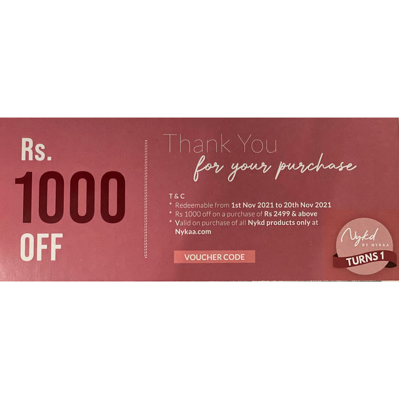 Buy Free Nykd by Nykaa Gift Voucher Online