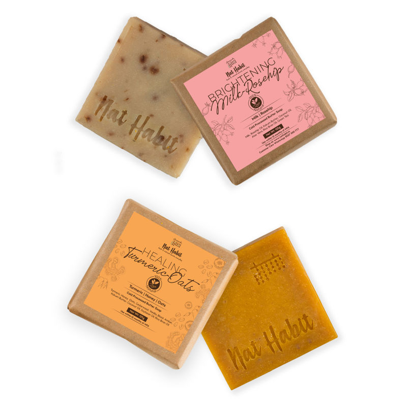 Nat Habit Fresh Brightening Milk Rosehip and Healing Turmeric Oats Soaps: Buy Nat Habit Fresh ...