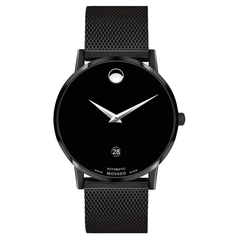 Buy Movado Museum Automatic Black Round Dial Men Watch - 0607568 (M) Online