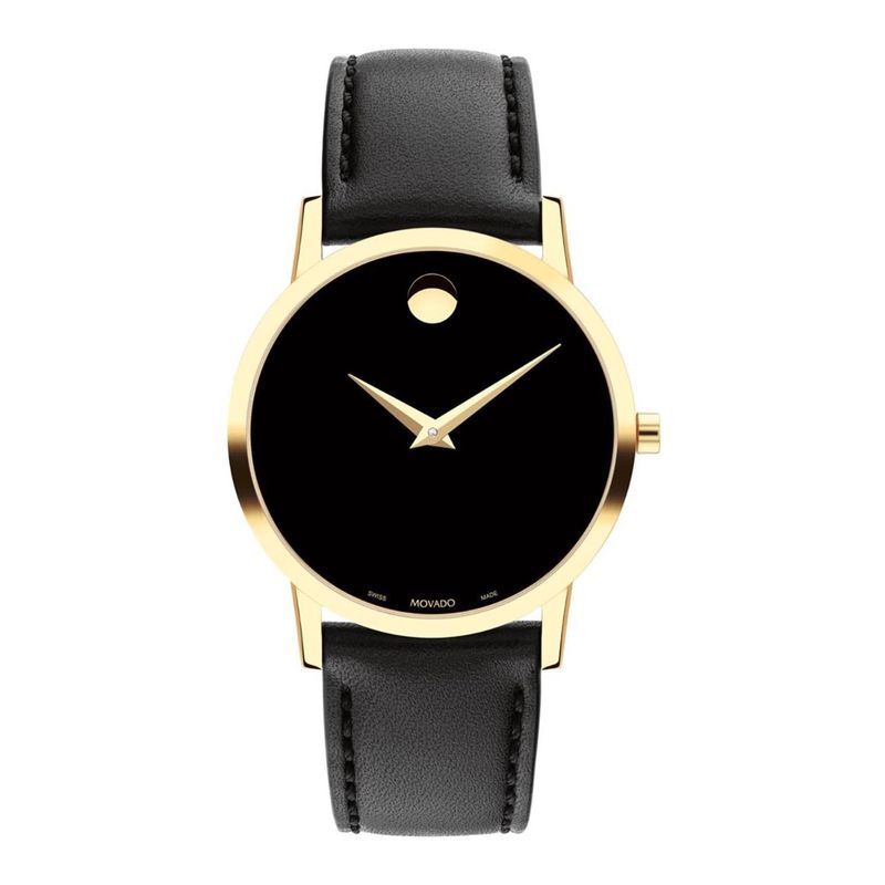 Buy Movado Museum Analog Black Round Dial Women Watch - 0607584 (M) Online