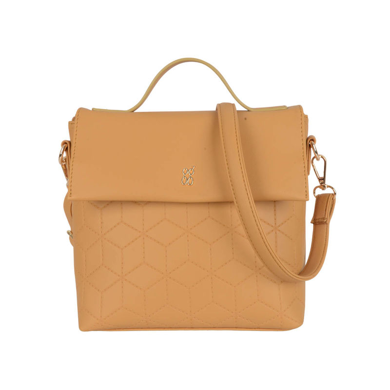 Buy Baggit GG By Women Tappy Yellow Sling Bag (S) Online