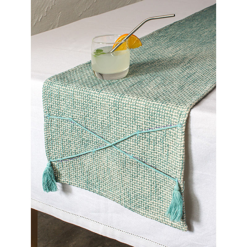Buy House This Raalhu Cotton Runner - Blue Online