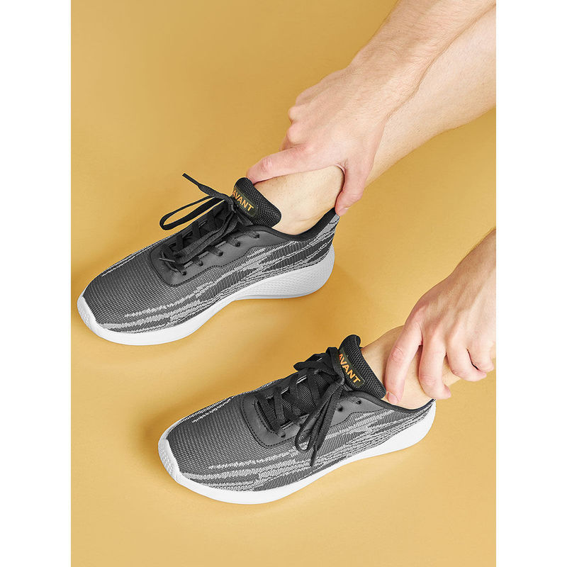 Buy AVANT Mens Dual Tone Knitted Walking Shoes - Grey Online
