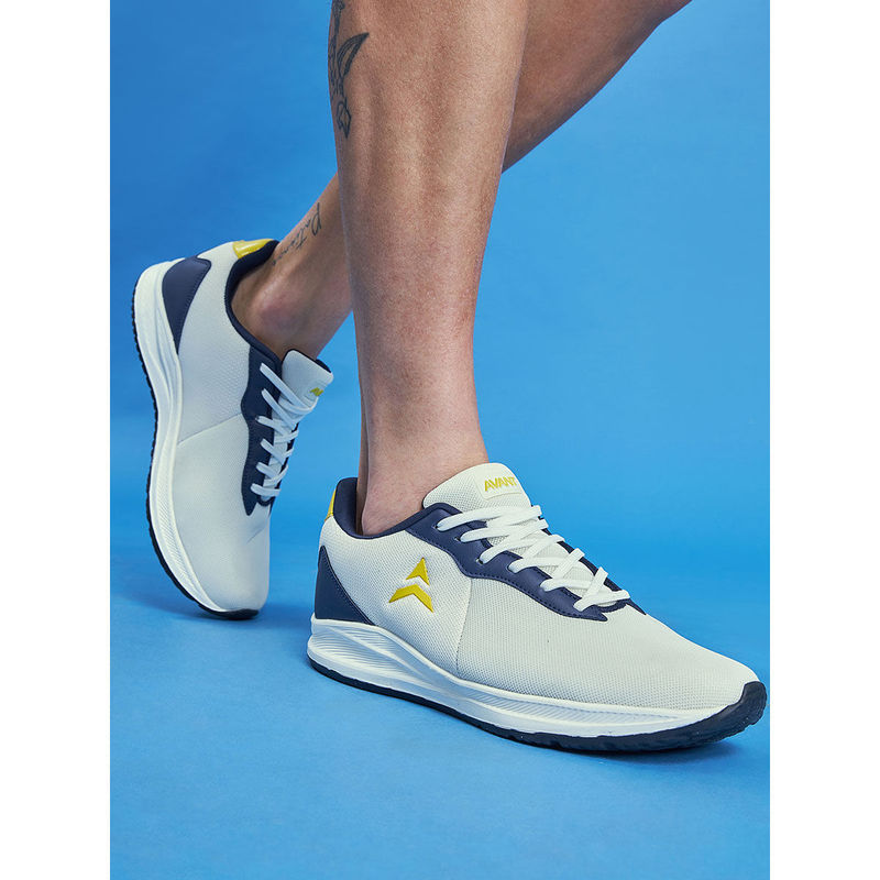 Buy AVANT Mens Mach Walking Shoes - White & Navy Online