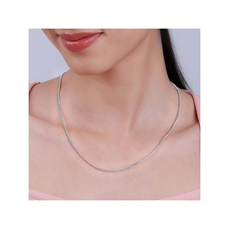 Buy GIVA Women 925 Silver Classic Curb Chain Online