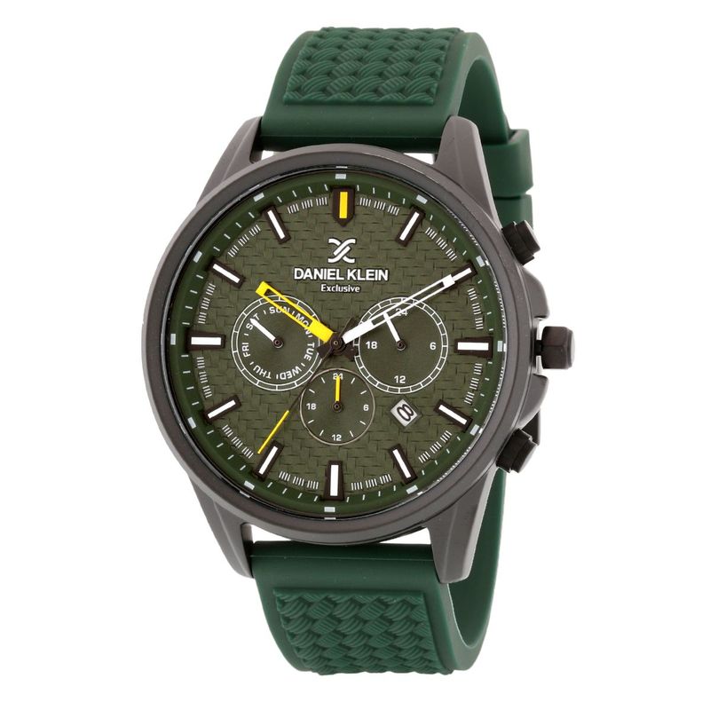 Buy Daniel Klein Green Color Watches For Men DK.1.12807-5 Online