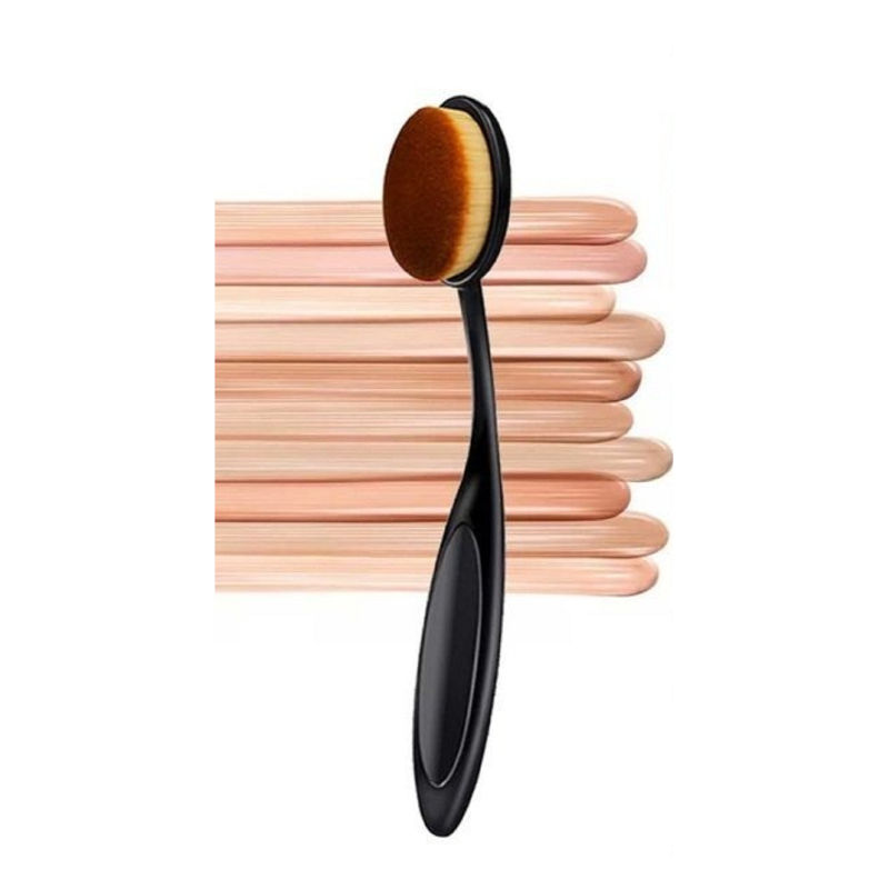 AY Make Up Oval Foundation Brush & Concealer Brush, Black: Buy AY Make ...