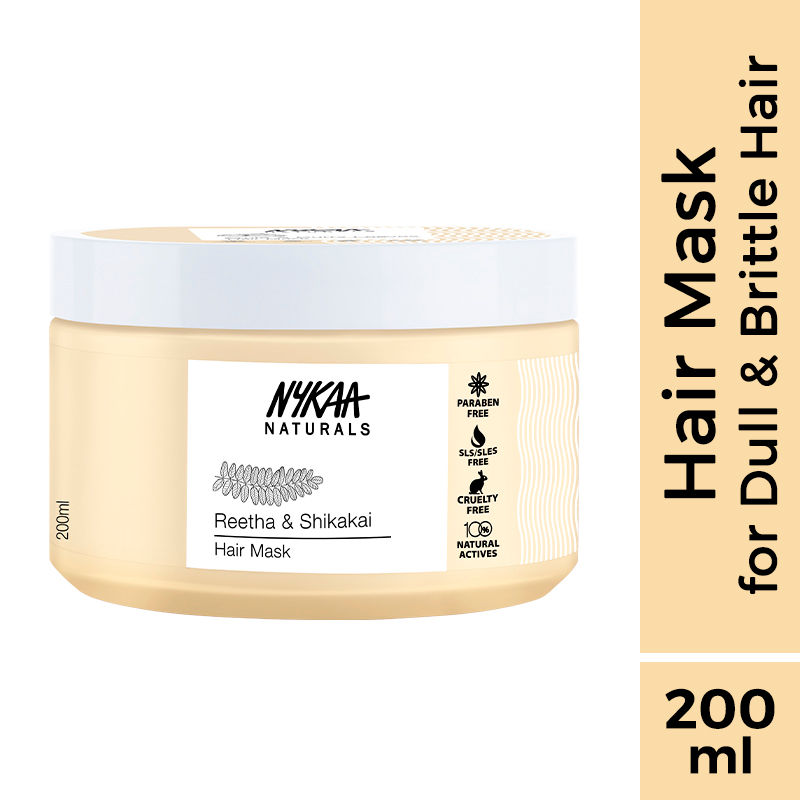 Buy Nykaa Naturals Reetha & Shikakai Hair Mask For Dull & Brittle Hair ...