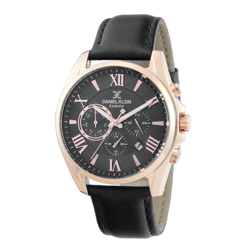 Buy Daniel Klein Exclusive Men Gun Metal Watch Online