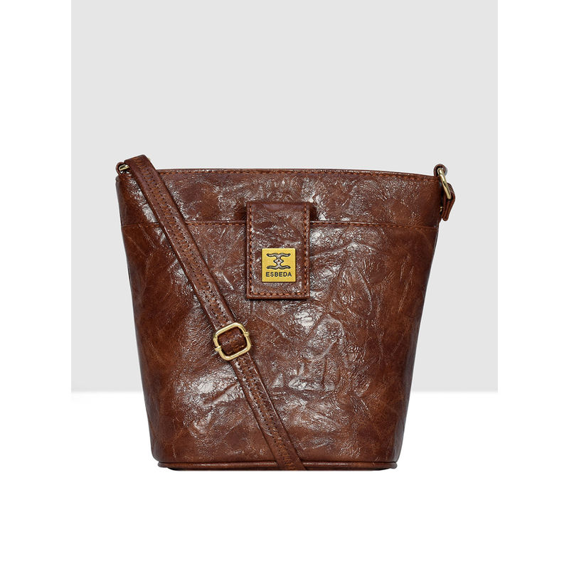 Buy ESBEDA Tan Colour V Shape Small Sling Bag for Women Online