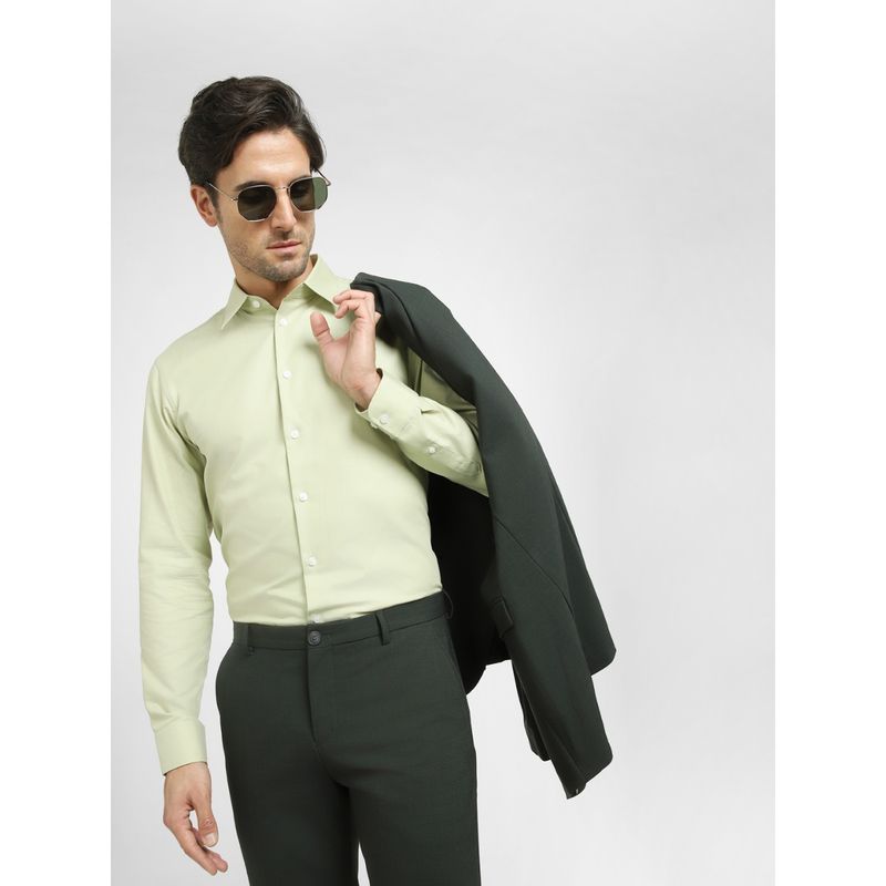 Buy SELECTED HOMME Green Cotton Full Sleeves Shirt Online