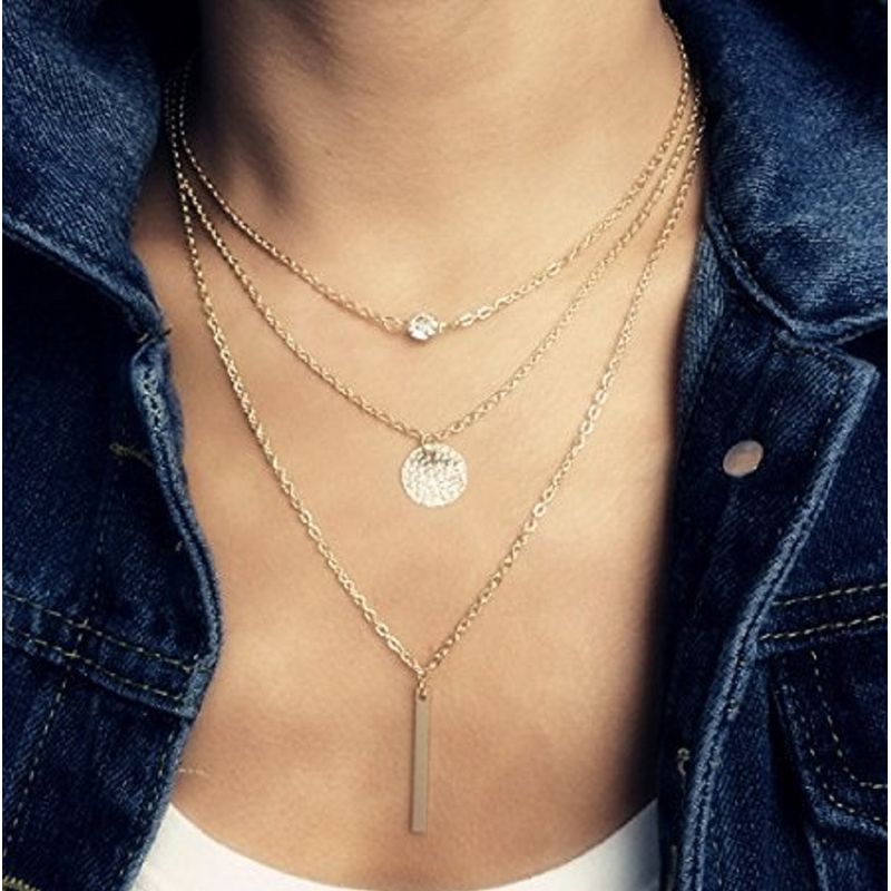 OOMPH Jewellery Gold Multi Layered Multi-Strand Fashion Necklace For ...