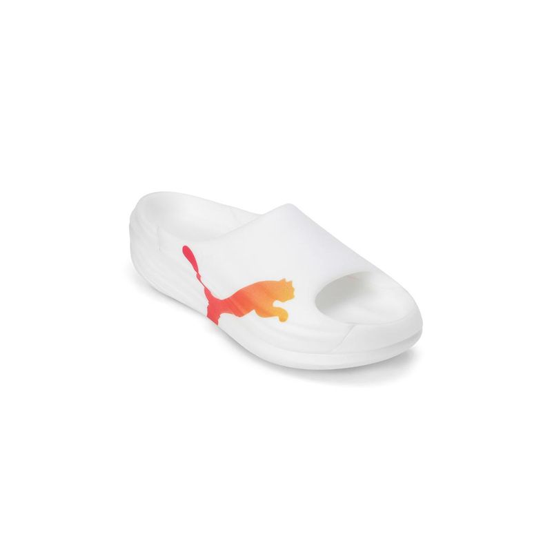 Buy Puma Unwind Nitro Cat Active Unisex White Sliders Online
