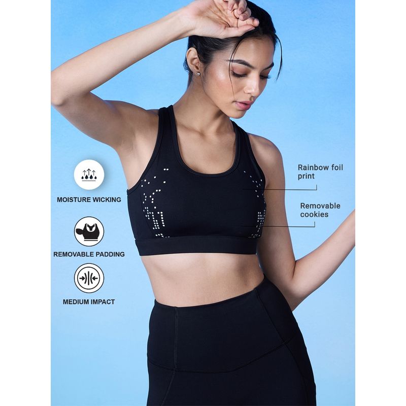 Buy Nykd By Nykaa Full Coverage Sports Bra with Criss-cross Back ...