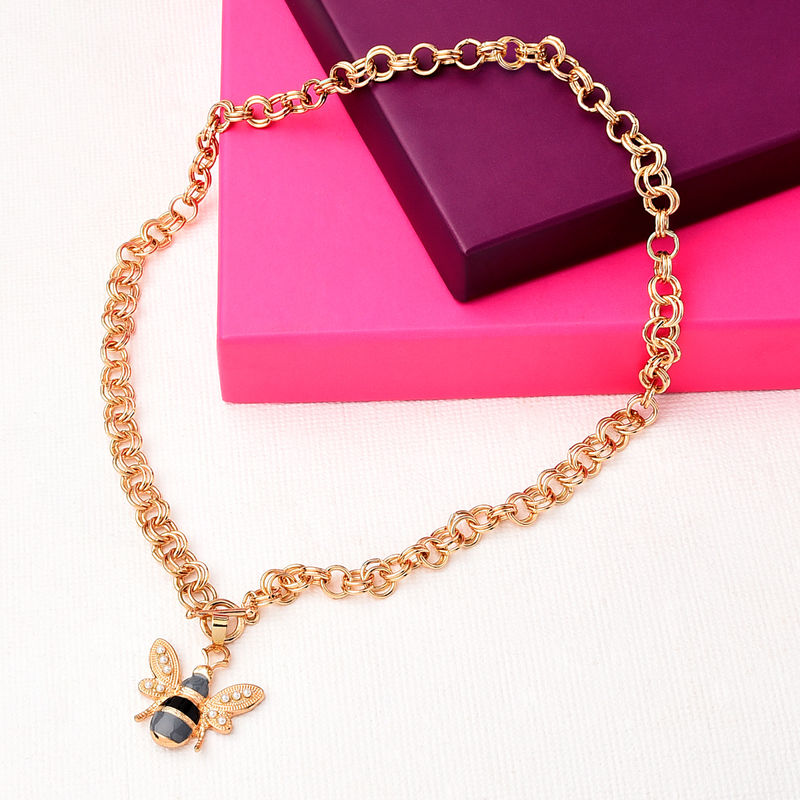 Buy Accessorize London Country Retreat Chunky Bug Tbar Chain Necklace ...