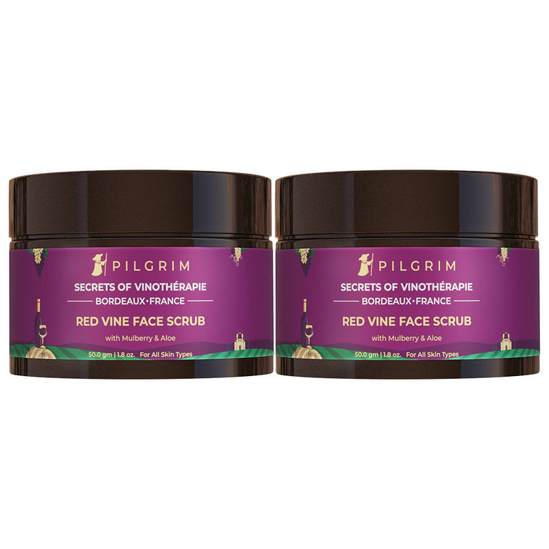 Buy Pilgrim Red Vine Face Scrub - Pack of 2 Online