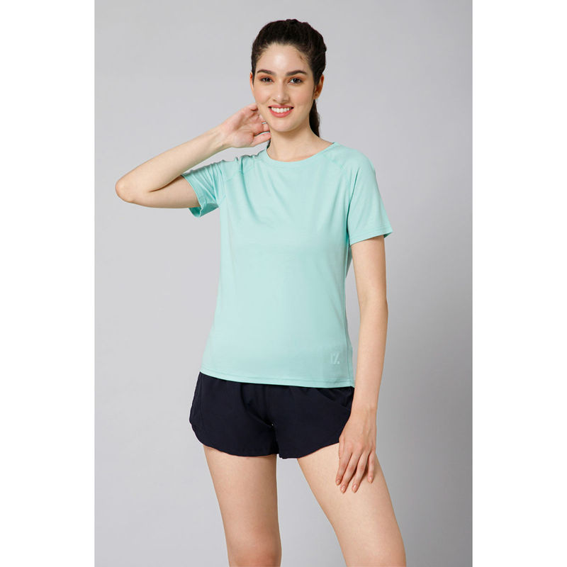Buy RYZ Blue Mesh Back Breathable T-shirt Online
