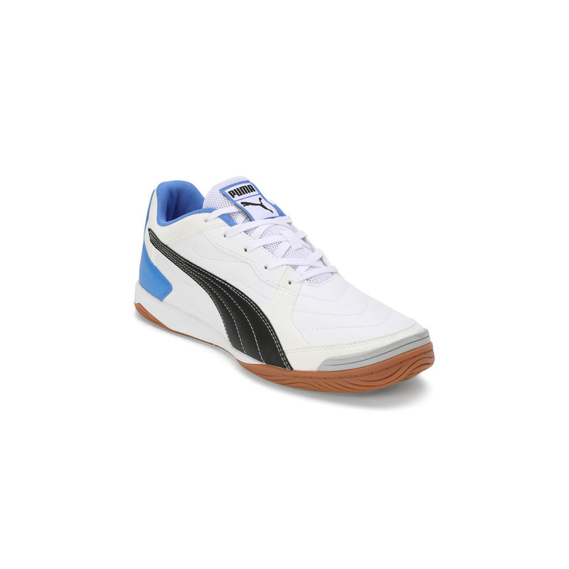 Buy Puma Unisex Pressing Iv White & Blue Football Shoes Online