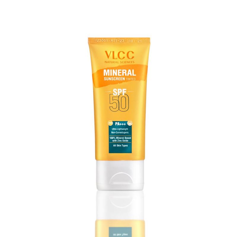 Buy VLCC Mineral Sunscreen Tinted SPF 50 PA+++ Ultra Lightweight Non ...