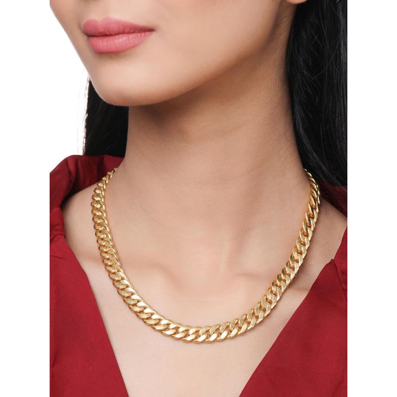 Buy Mitali Jain Curb Gold Chain Necklace Online