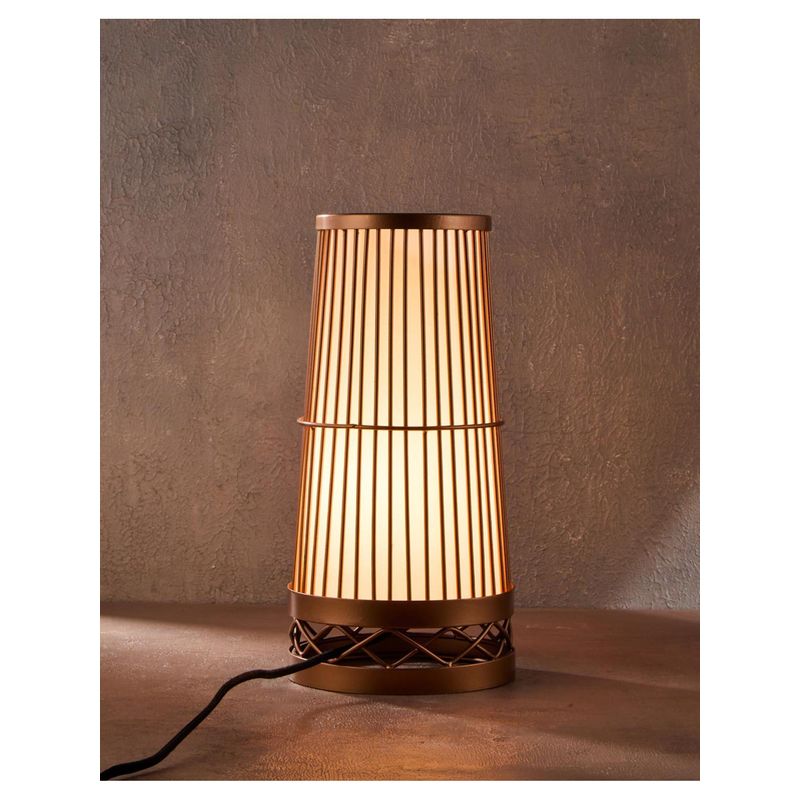 Buy Fabindia Viransha Copper Metal Bedside Table Lamp Online