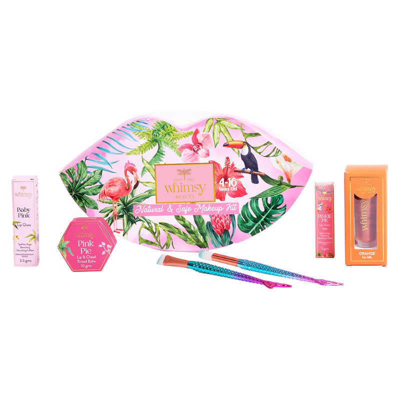 Buy Whimsy Safe & Organic Liplicious Beauty Makeup Kit For Preteen And ...