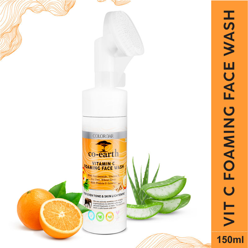 Buy Colorbar Co Earth Vitamin C Foaming Face Wash Online