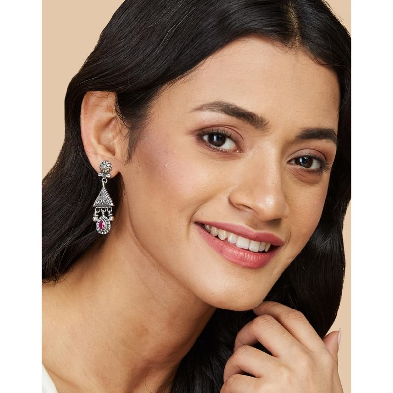 Buy Fabindia Pink Dangler Earrings Online