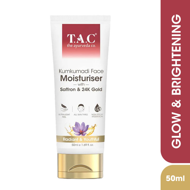 TAC Kumkumadi Face Moisturiser for Oily Skin infused with real 24k gold ...