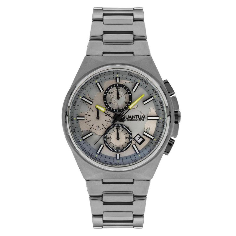 Buy Quantum Titanium Chronograph Grey Round Dial Mens Watch - Ttg899 ...