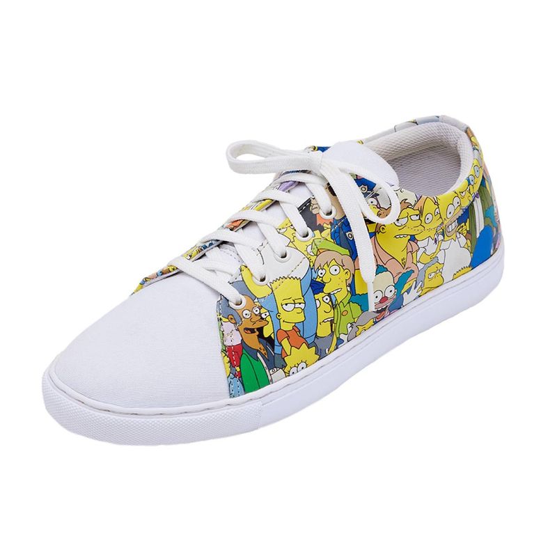 Buy The Souled Store The Simpsons: Springfield Men Lace Up Shoes White ...