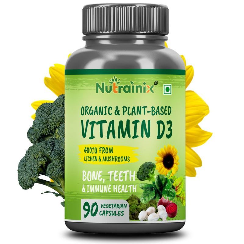 Buy Nutrainix Organic Vitamin D3 Vegetarian Capsules Online