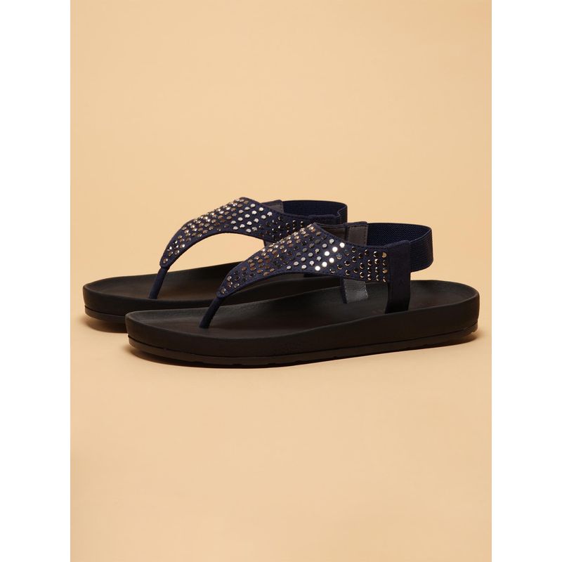 Buy Eridani Lenora Blue Thong Sandal Online